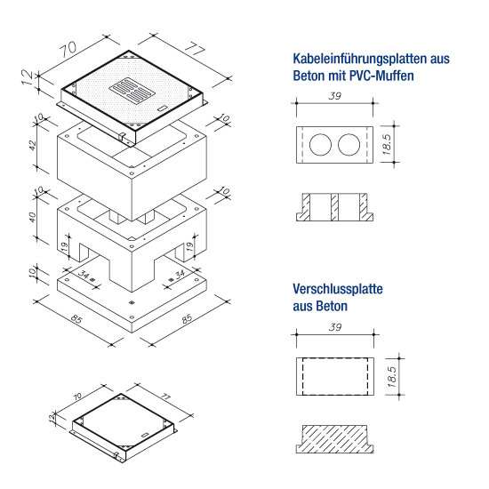 Aufbauschacht Größe II